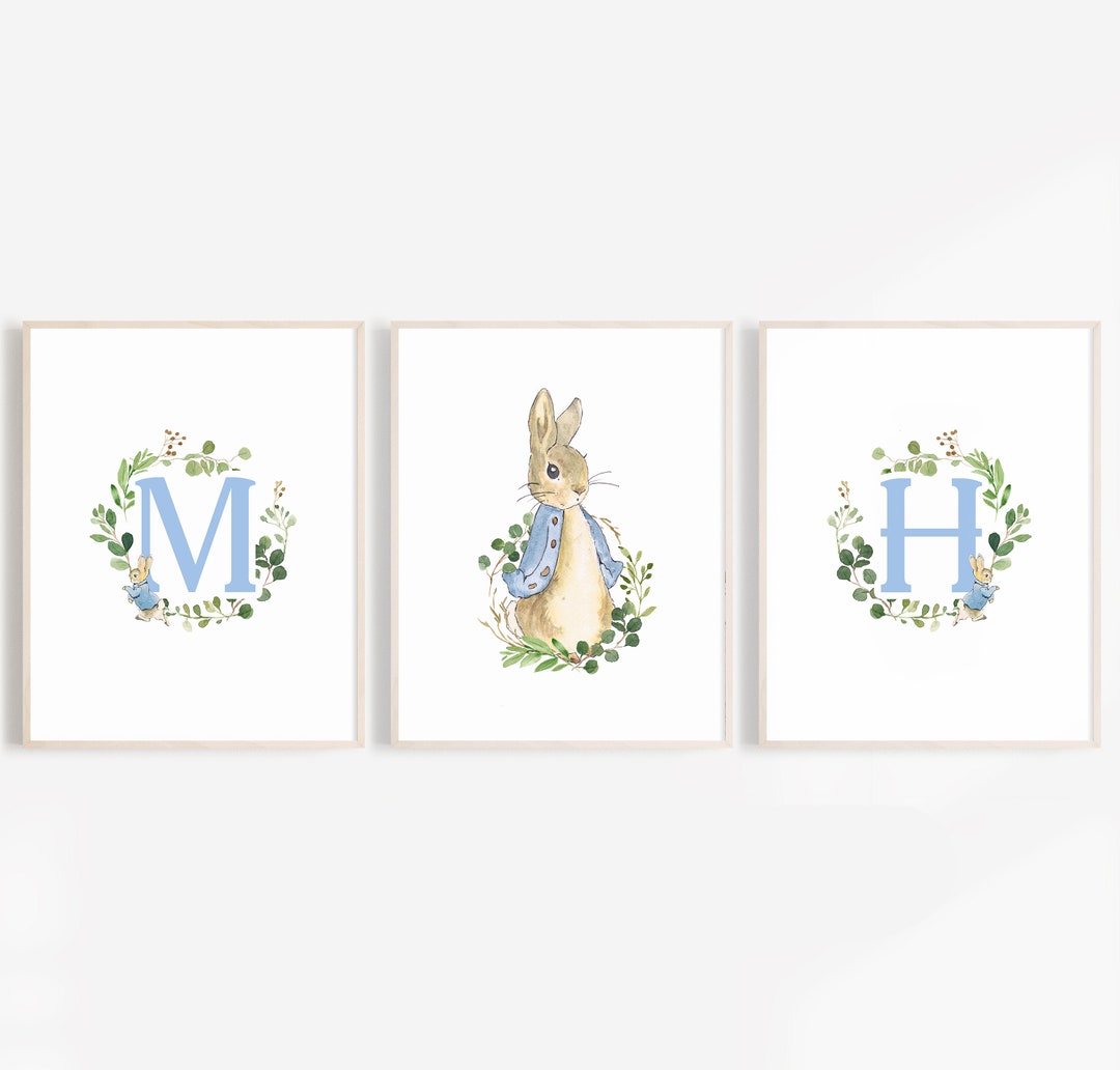 Peter Rabbit Nursery Prints, Twins Nursery Decor, Boy Nursery Wall Art ...