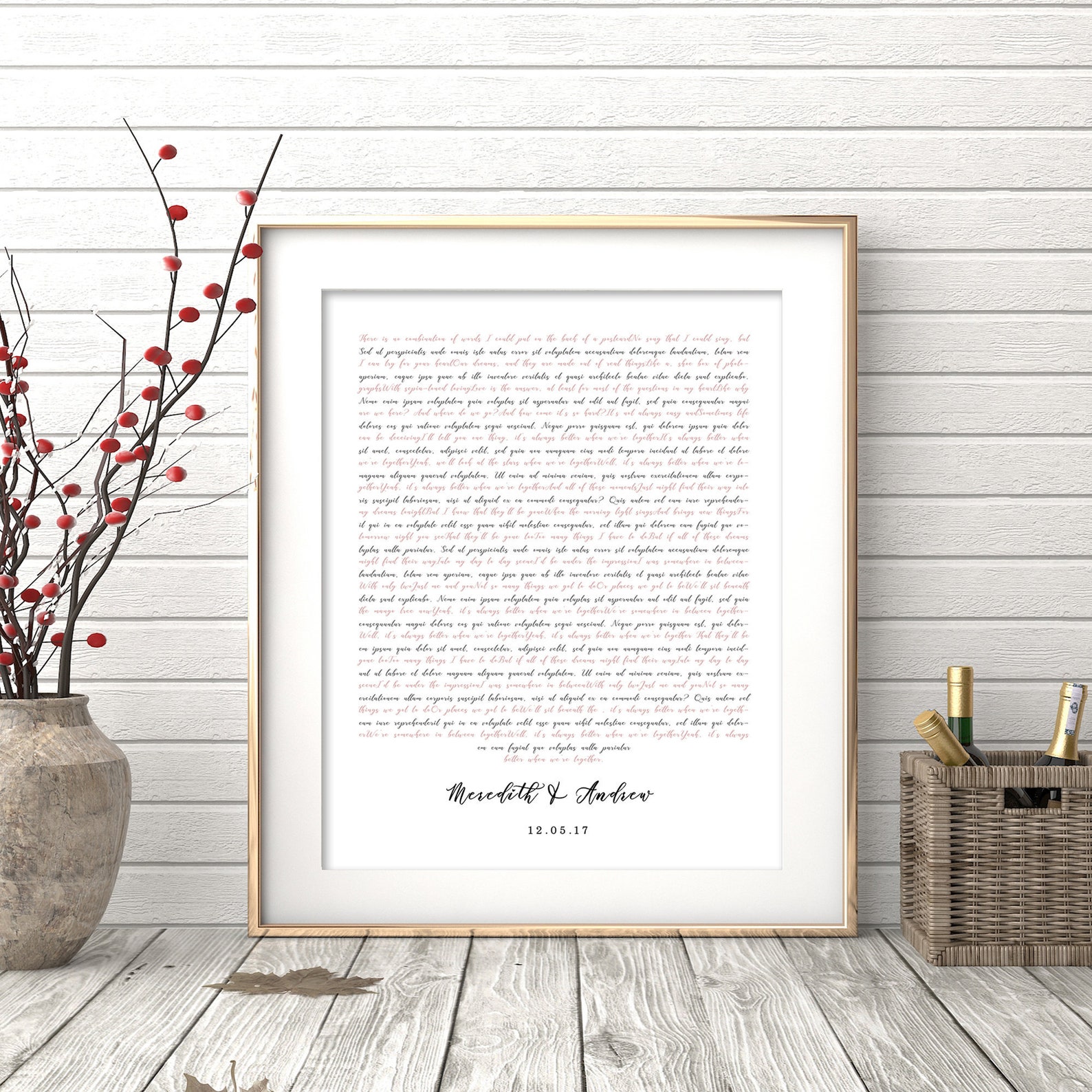 Vows Print Vows Framed Vows Keepsake Wedding Anniversary - Etsy