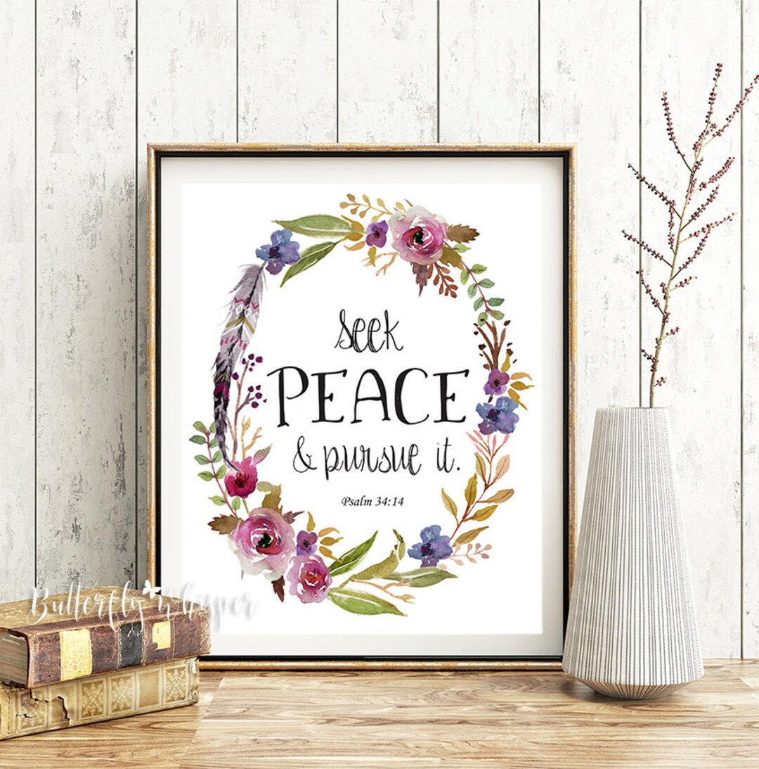 Scripture Wall Art Print, Bible Verse Art, Printable Nursery Bible ...