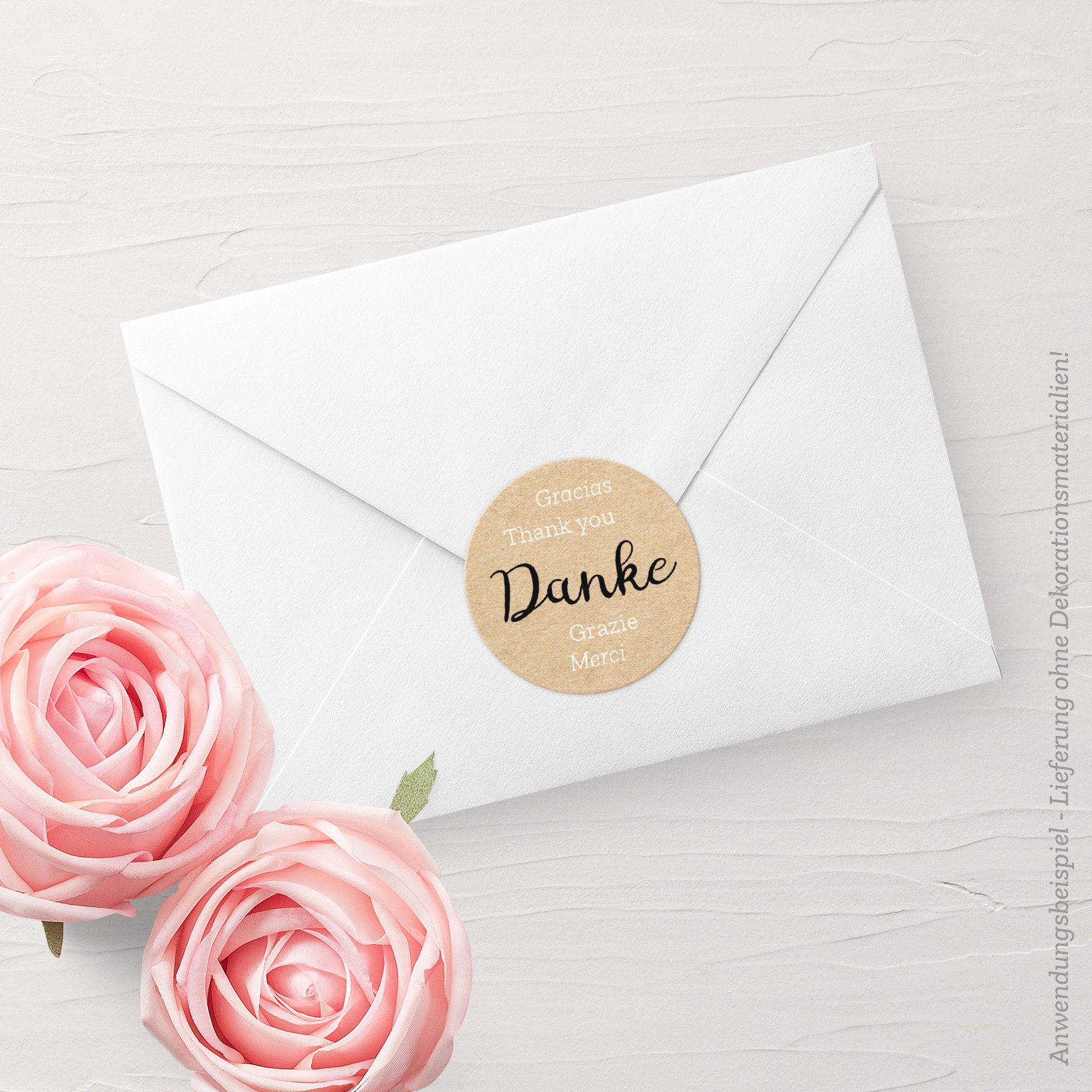 48x Danke Aufkleber - Vielseitig einsetzbare Dankeschön Sticker ...