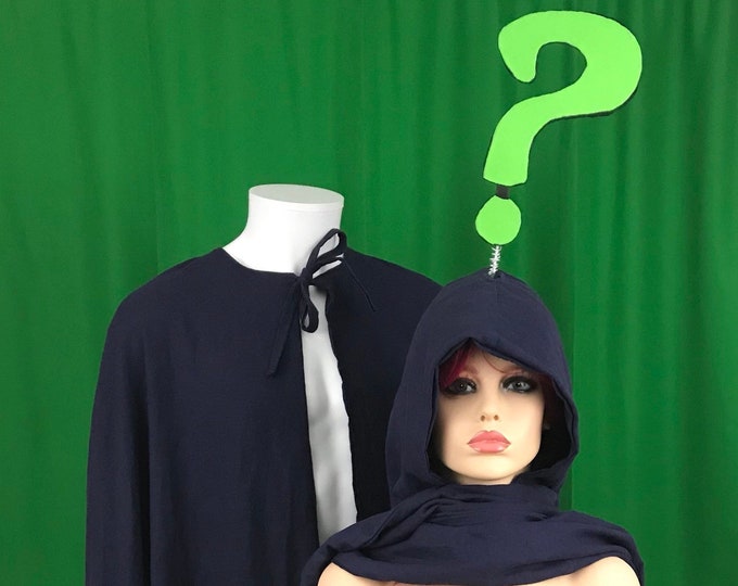 Navy Blue Super Hero Mysterion Inspired Cloak With Question Mark ...