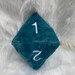 Handmade Embroidered D8 8 Sided Dice Plush Pillow or Stuffed Eight Side ...