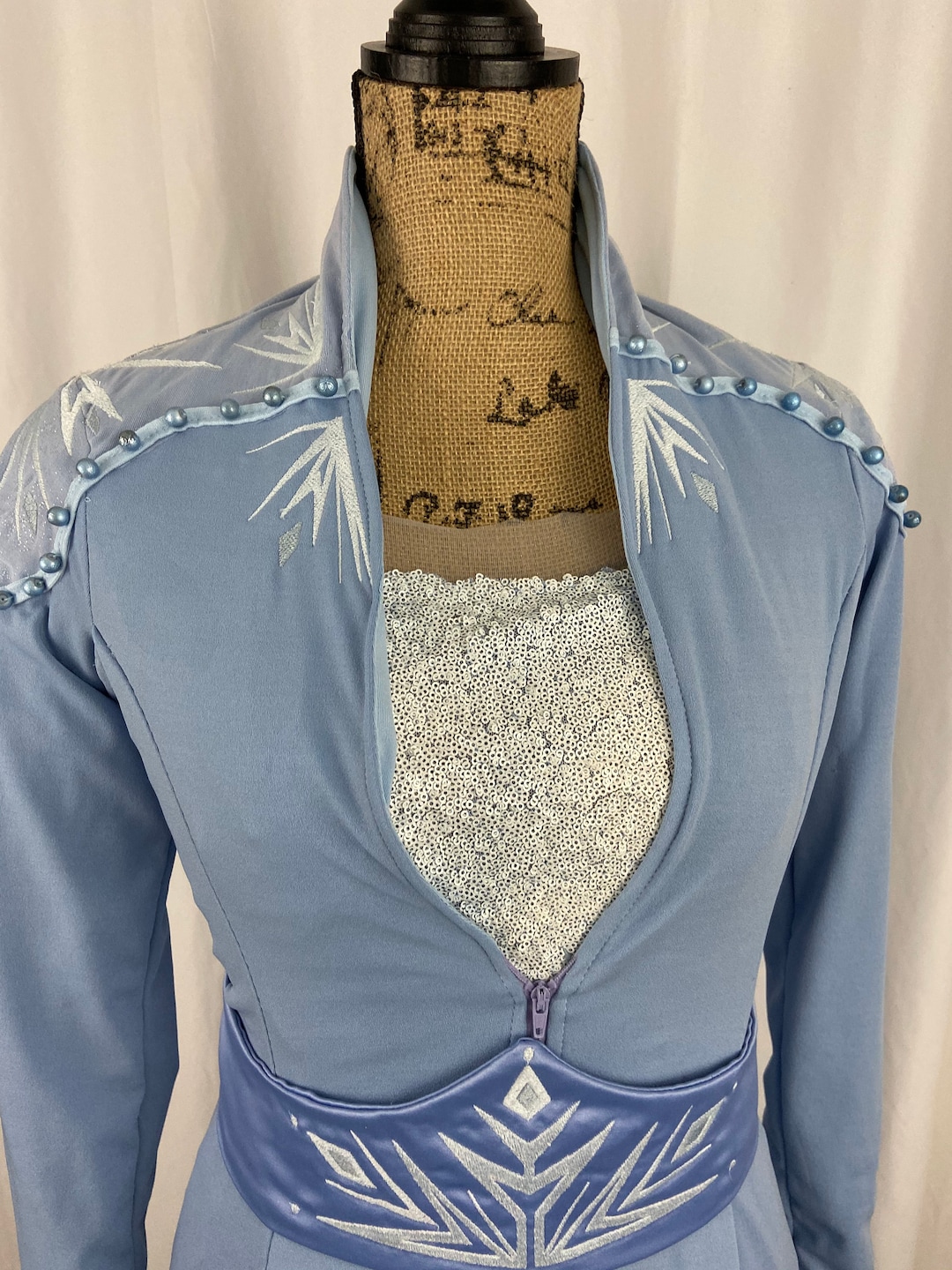 Adult Custom Made Frozen 2 Elsa Inspired Coat and Belt Cosplay Costume ...