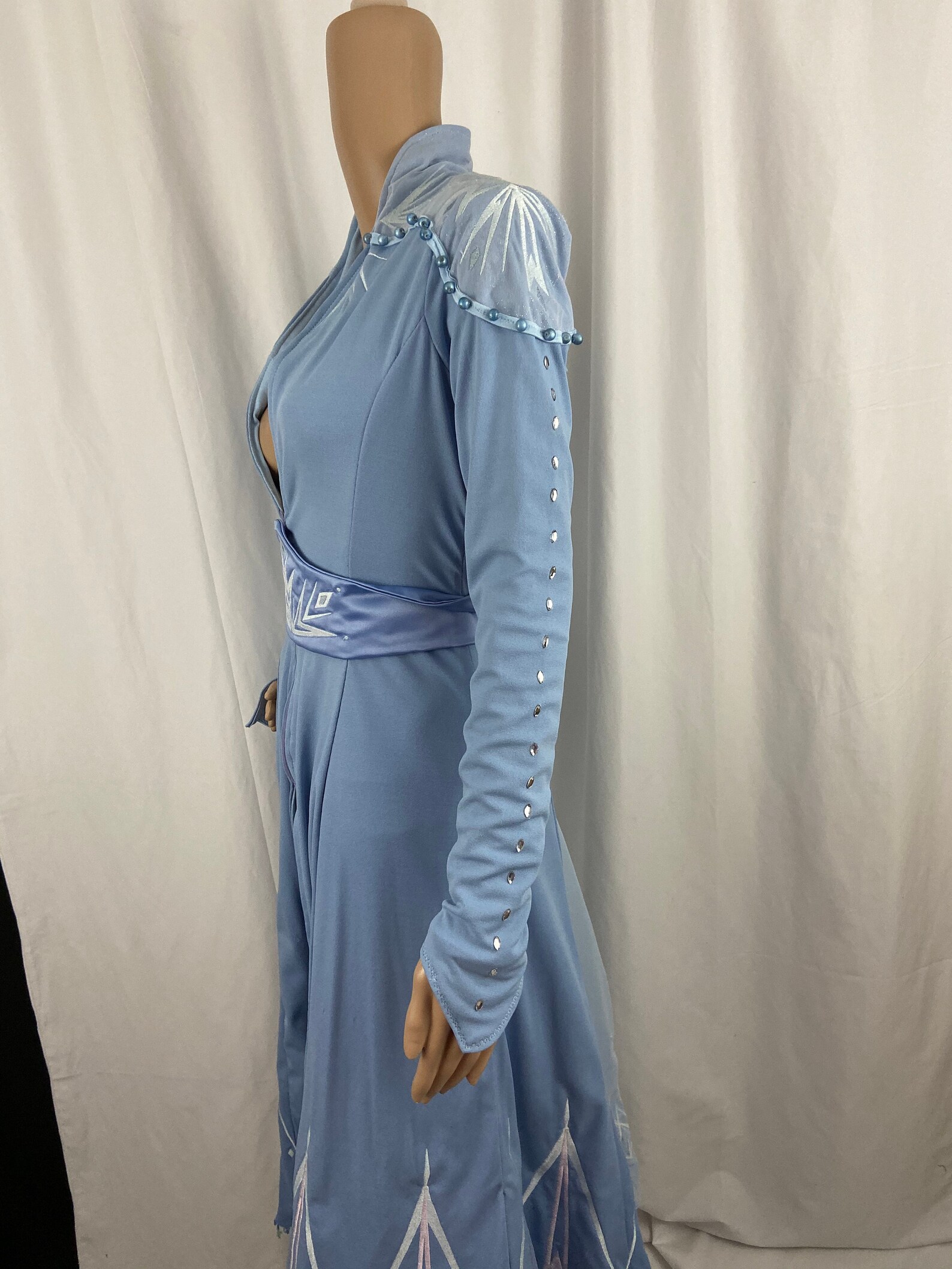Adult Custom Made Frozen 2 Elsa Inspired Coat and Belt Cosplay Costume ...