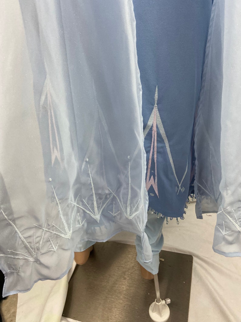 Adult Custom Made Frozen 2 Elsa Inspired Coat and Belt Cosplay Costume ...