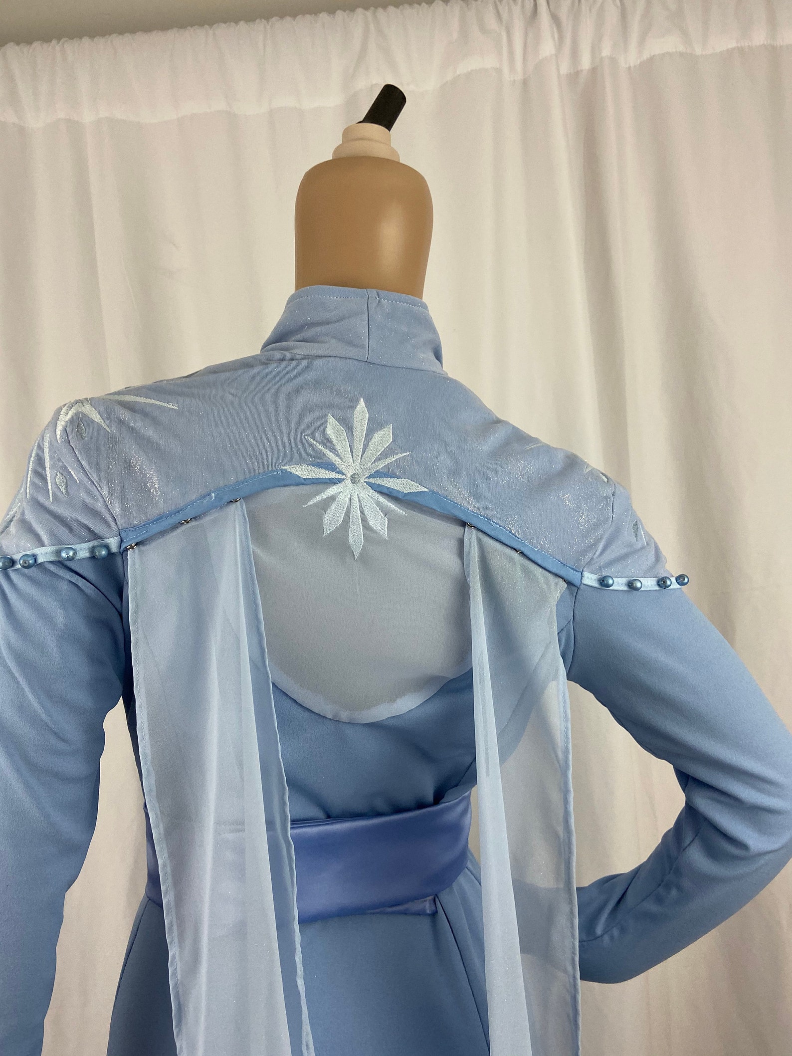 Adult Custom Made Frozen 2 Elsa Inspired Coat and Belt Cosplay Costume ...