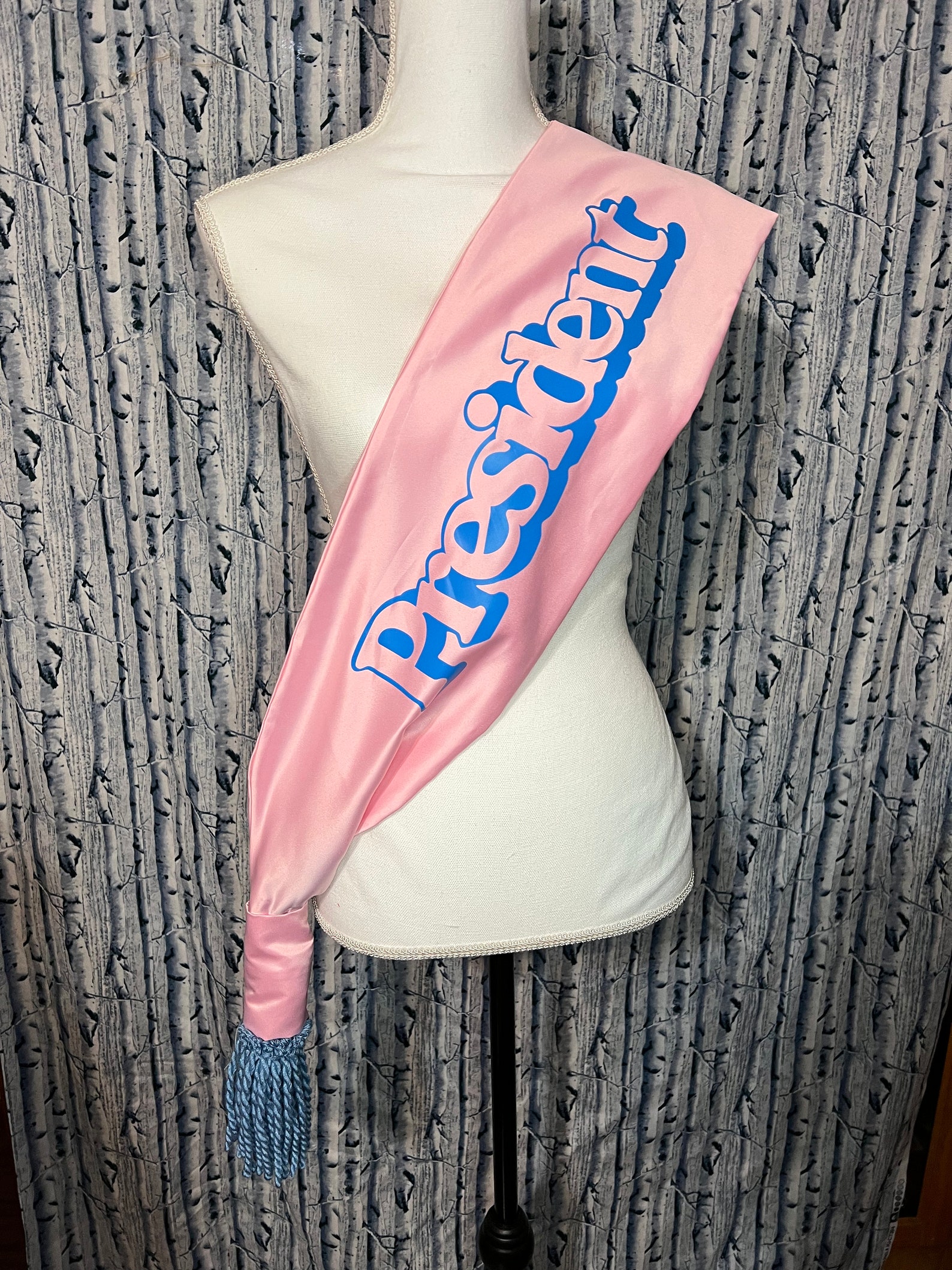 Giant President Adult Cosplay Ribbon or Sash Pink, Blue, Gold, or White ...