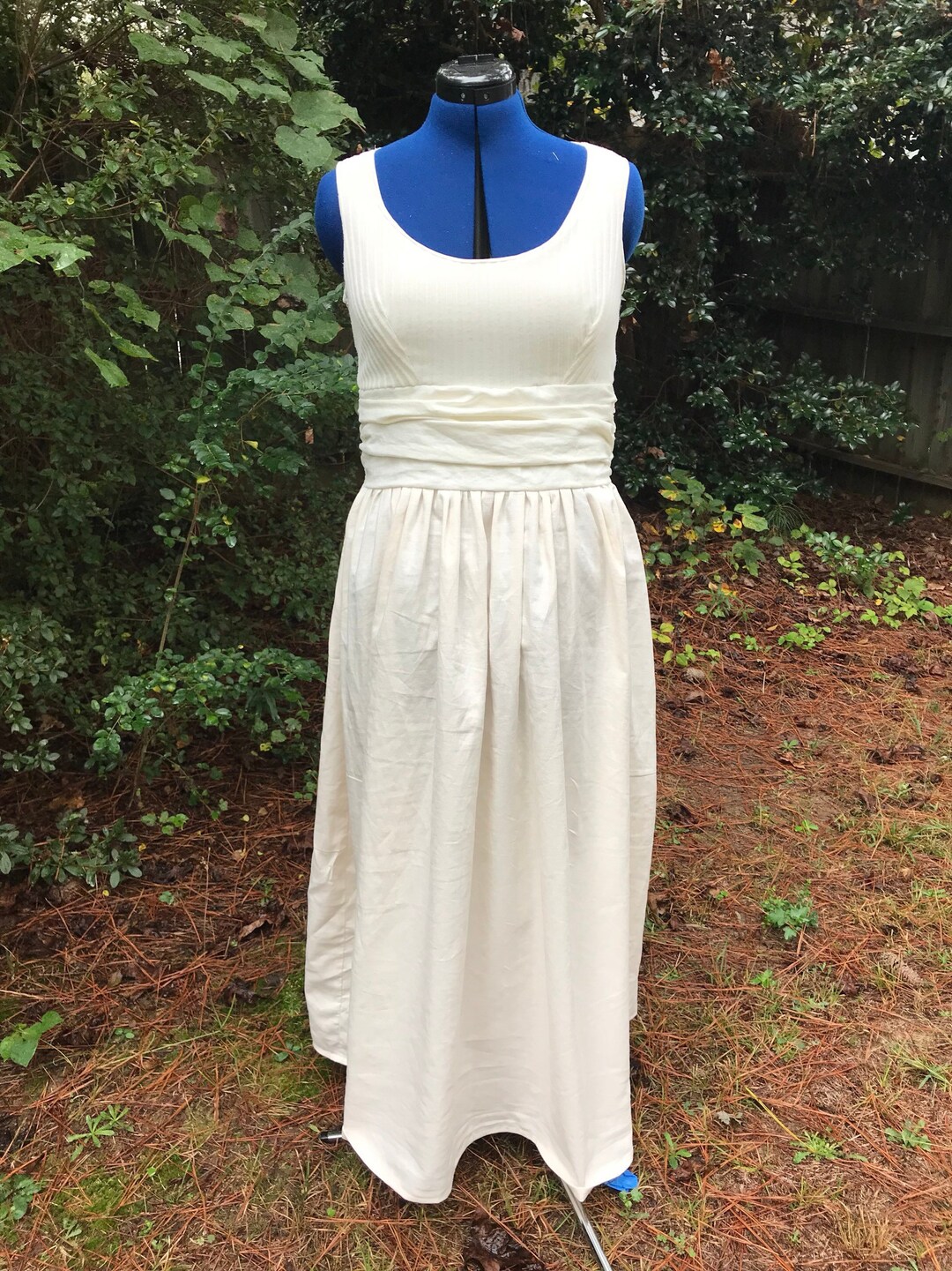 White or Cream Linen Adult Dress or Cosplay Costume Inspired by Romeo ...