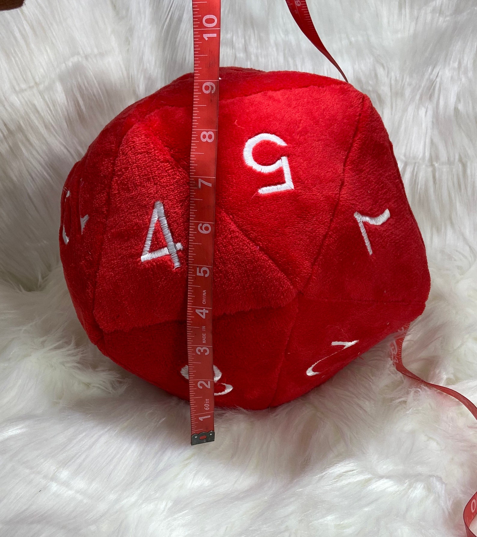 Handmade Embroidered D20 20 Sided Dice Plush Pillow or Stuffed Twenty ...