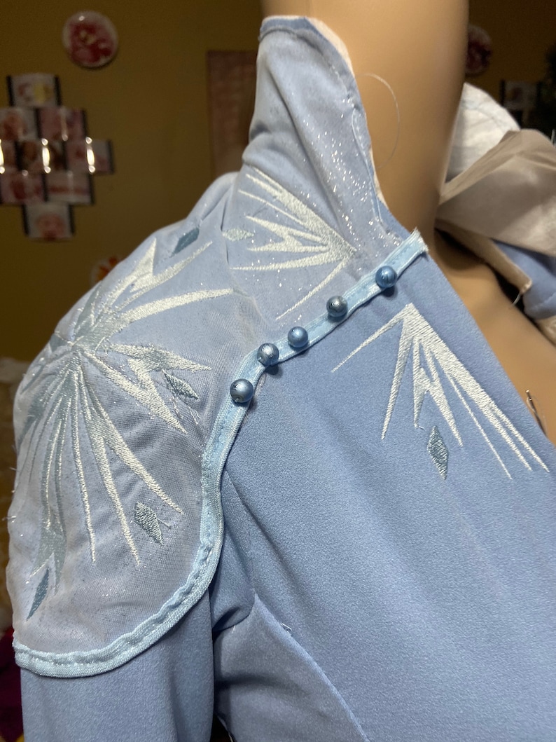 Adult Custom Made Frozen 2 Elsa Inspired Coat and Belt Cosplay Costume ...