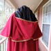 Custom Made Red and Gold Adult Cape With Caplet Cosplay - Etsy