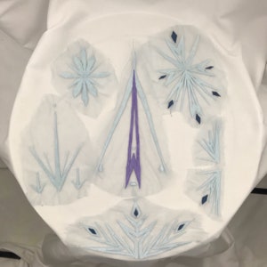 Custom Sew on Snowflake Embroidery Applique Set for Jacket Inspired by ...