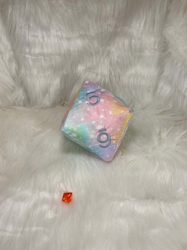 Handmade Embroidered D8 8 Sided Dice Plush Pillow or Stuffed | Etsy