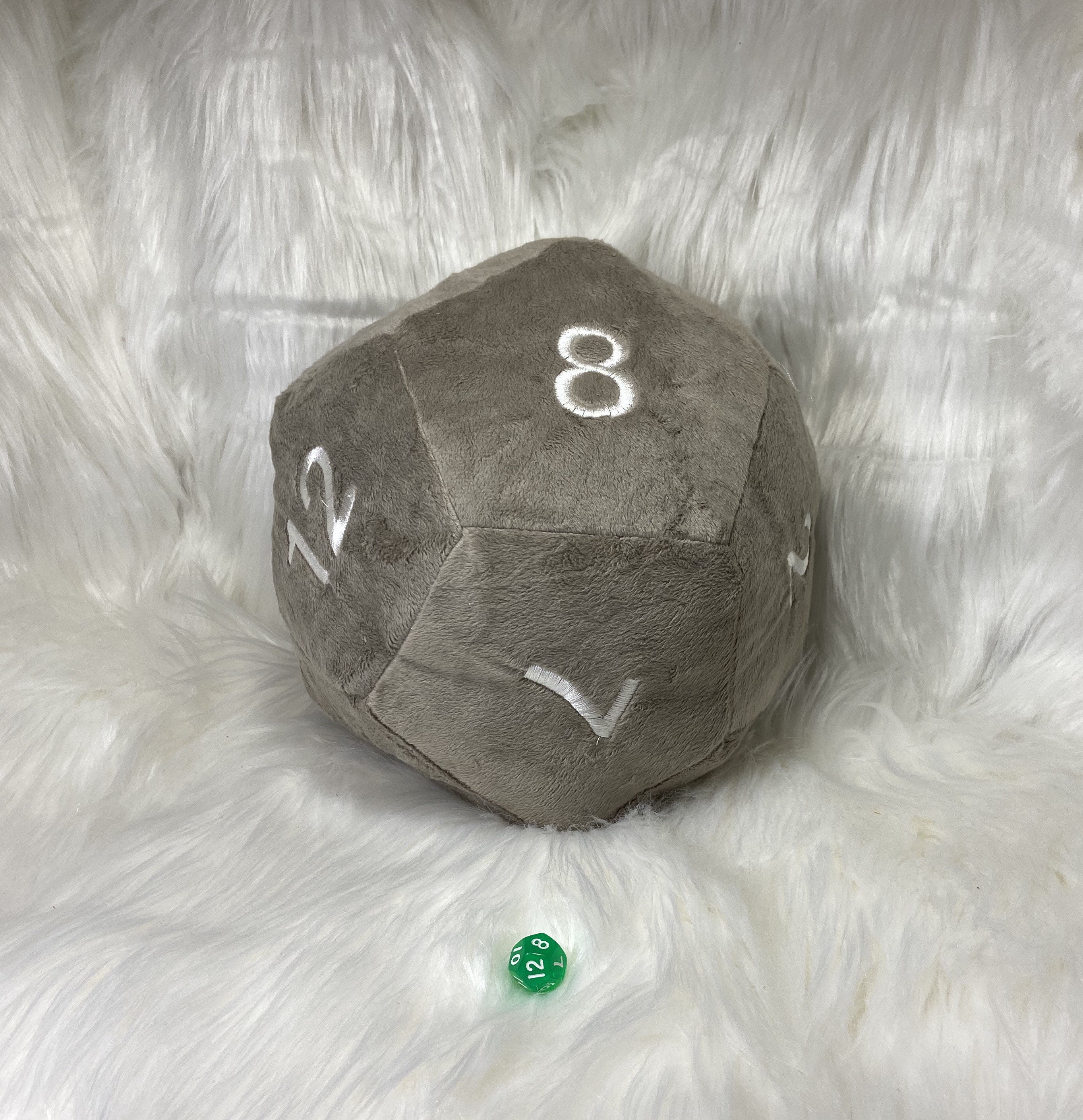 Handmade Embroidered D12 12 Sided Dice Plush Pillow or Stuffed Eight ...