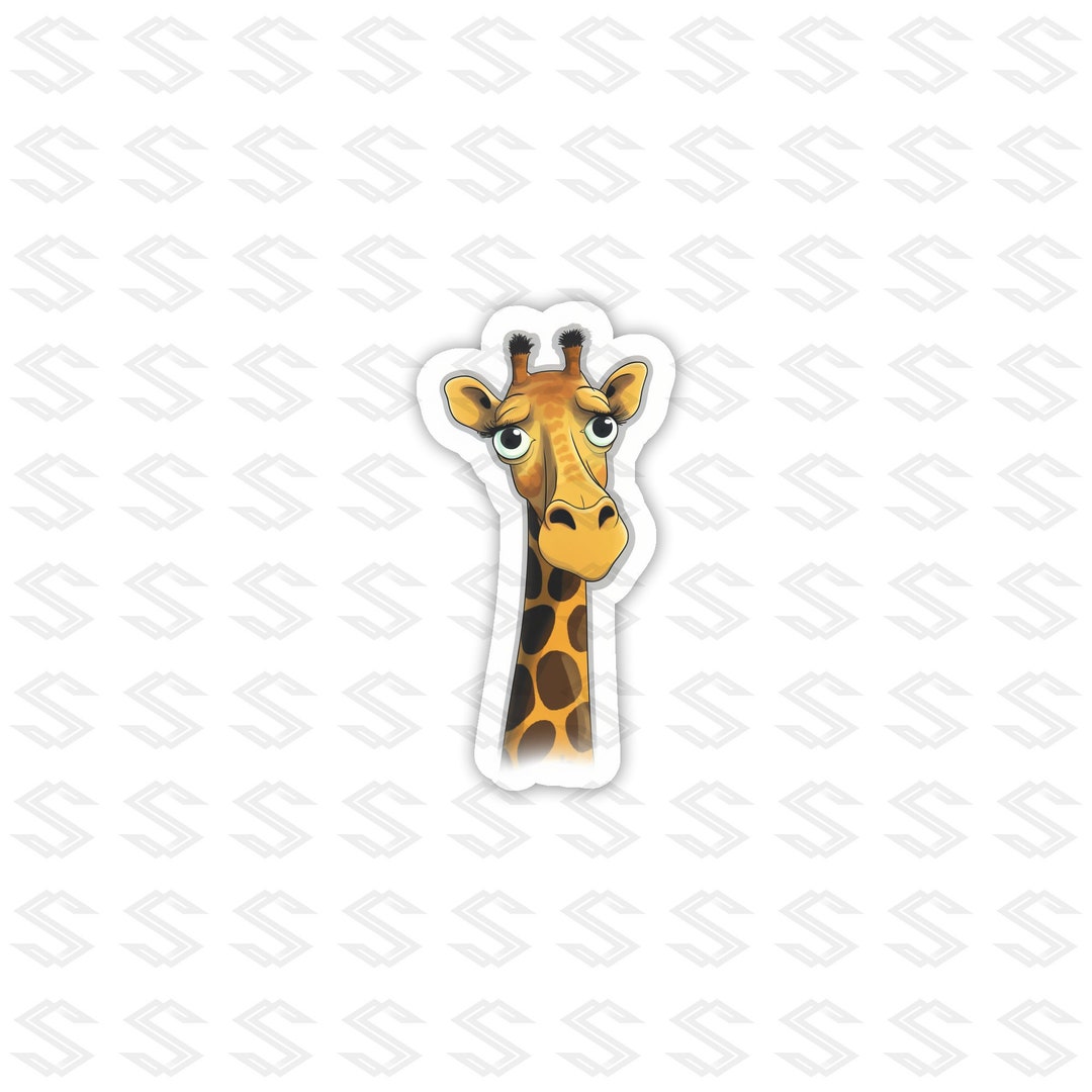 Cute Giraffe Matte Vinyl Sticker for Waterbottle Laptop - Etsy