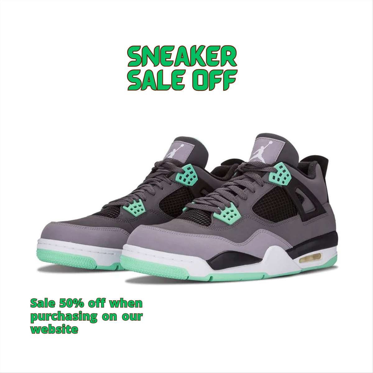 Jordan 4 Retro Green Glow