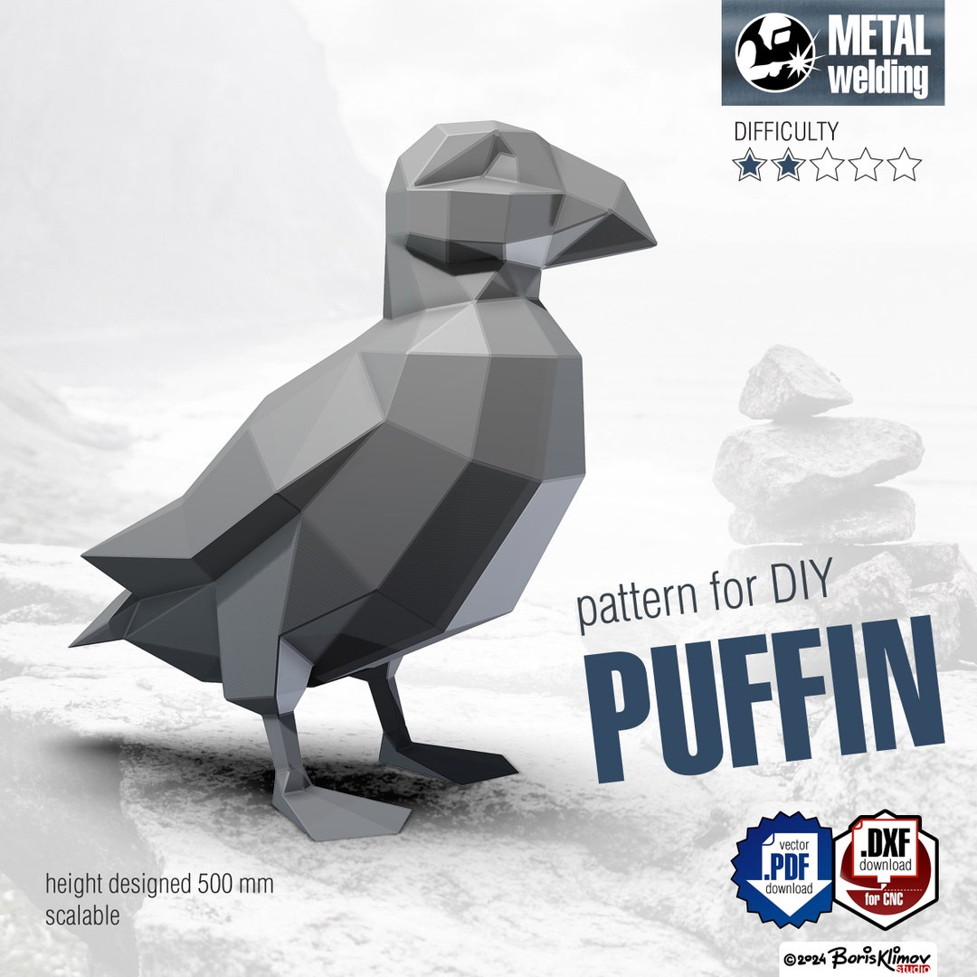 Puffin! Weld It Yourself With Digital Plan for Metal. Set of Digital ...