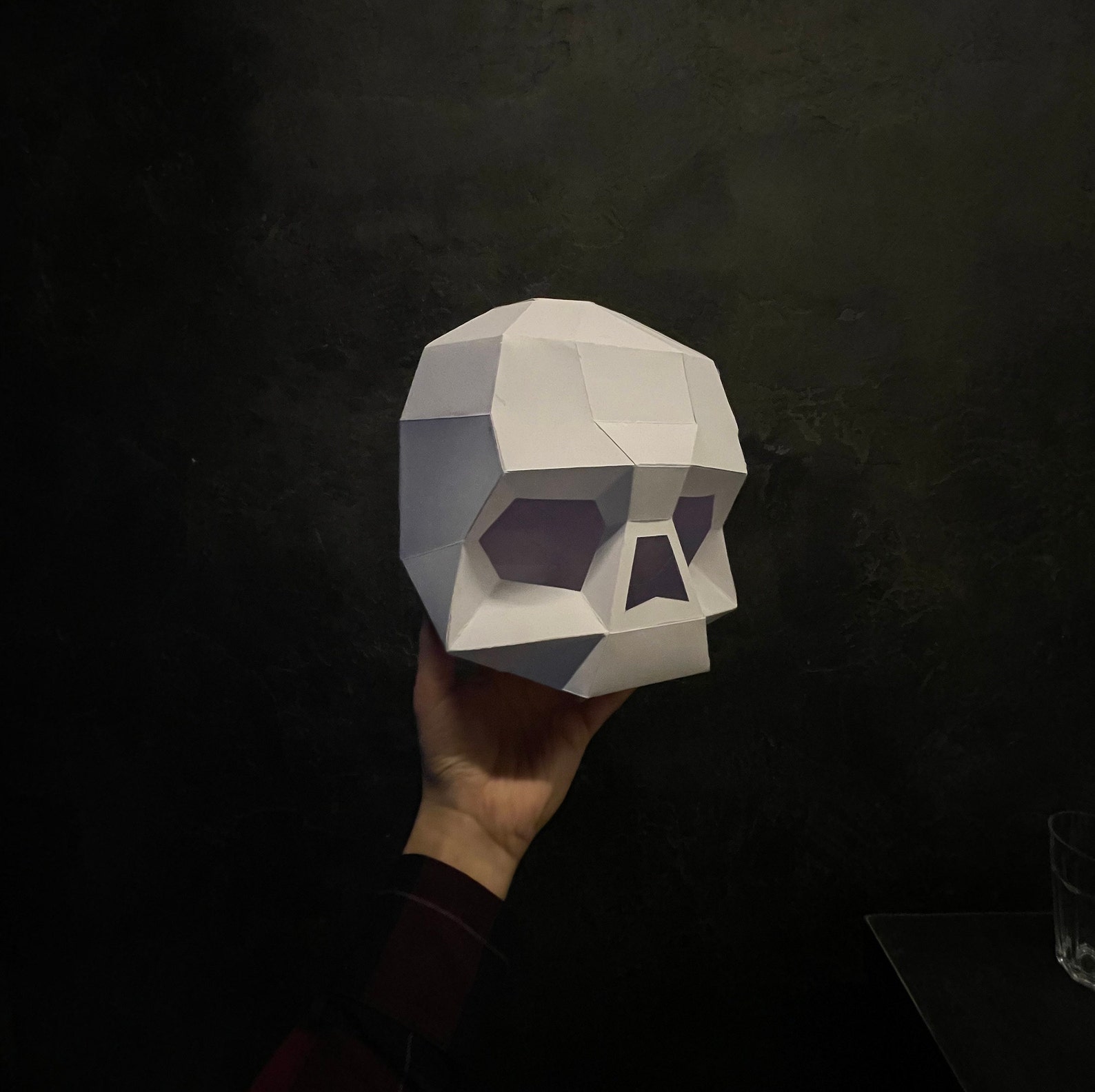 Skull Human - Halloween Paper Decoration, DIY Papercraft Layout ...