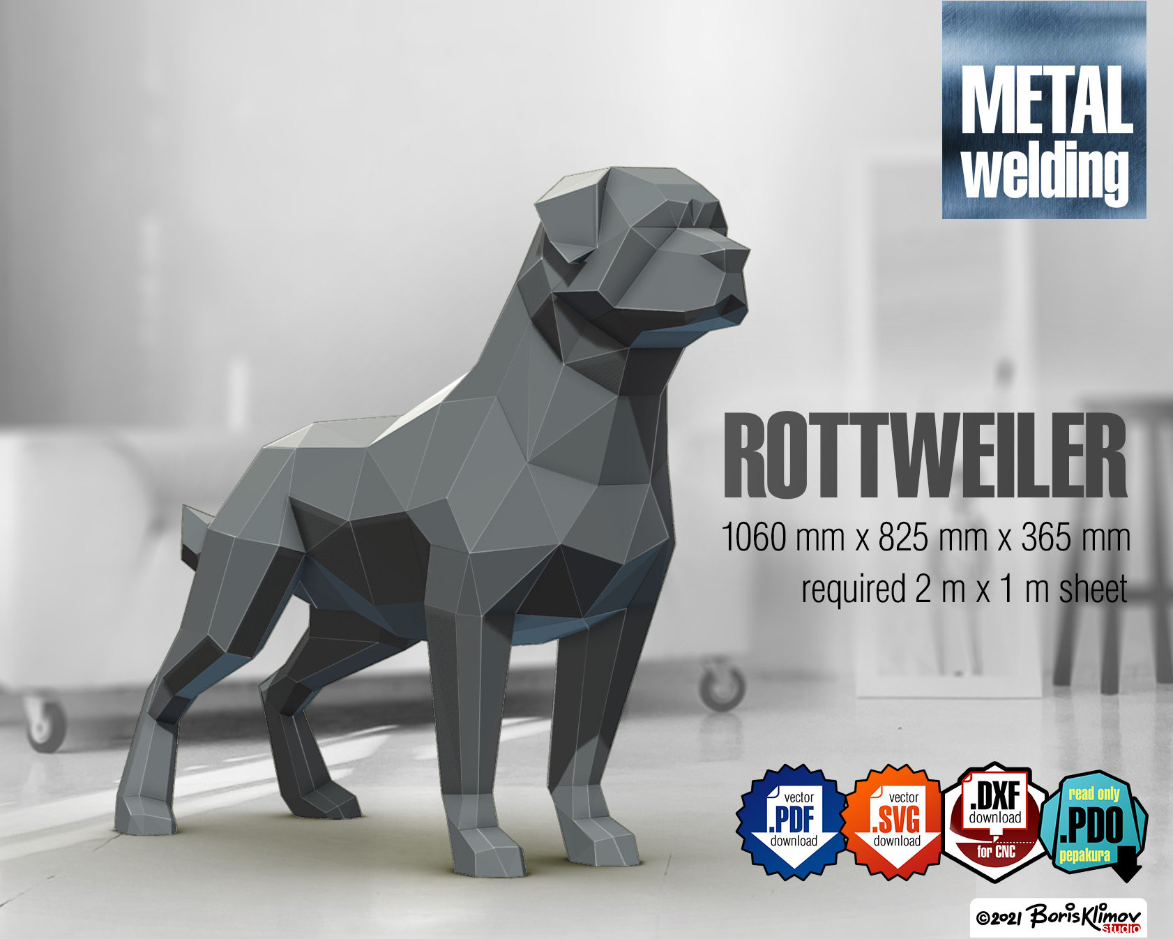 Dogs Bundle, Weld It Yourself With Digital Plan for Metal. Set of ...