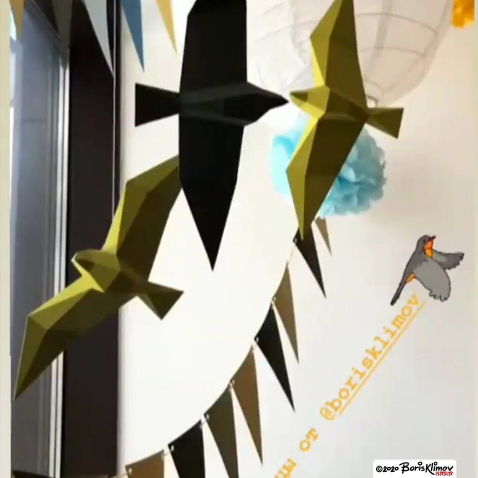 Bird Flying Digital Pattern for Papercraft 3d Paper DIY - Etsy