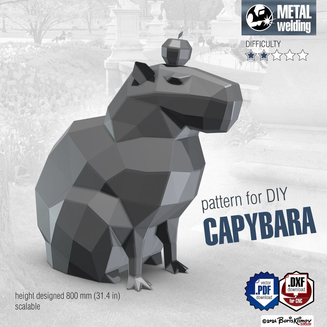 Capybara! Weld It Yourself With Digital Plan for Metal. Set of Digital ...