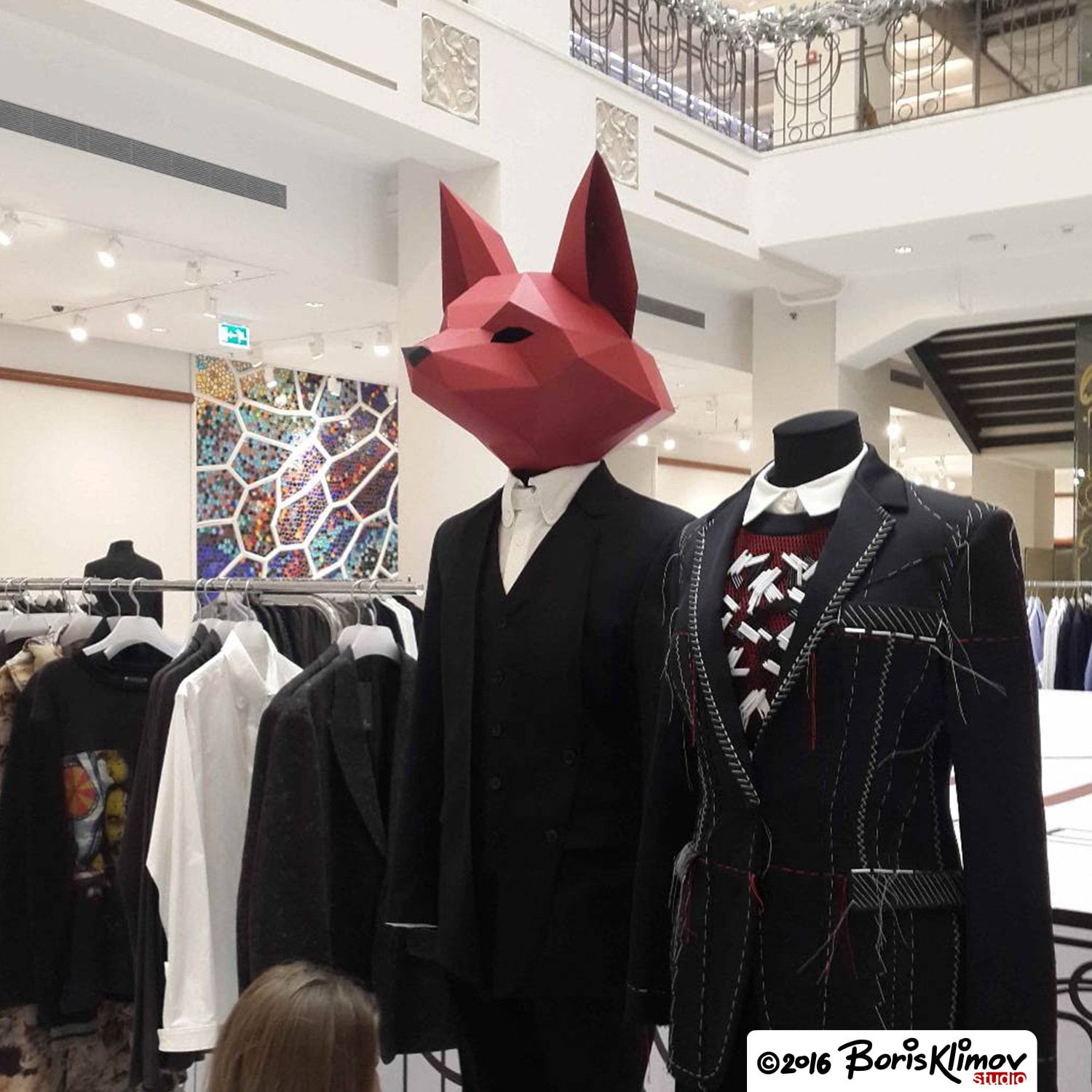 Fox 3d Head Mask DIY Layout Digital .pdf Pattern for | Etsy