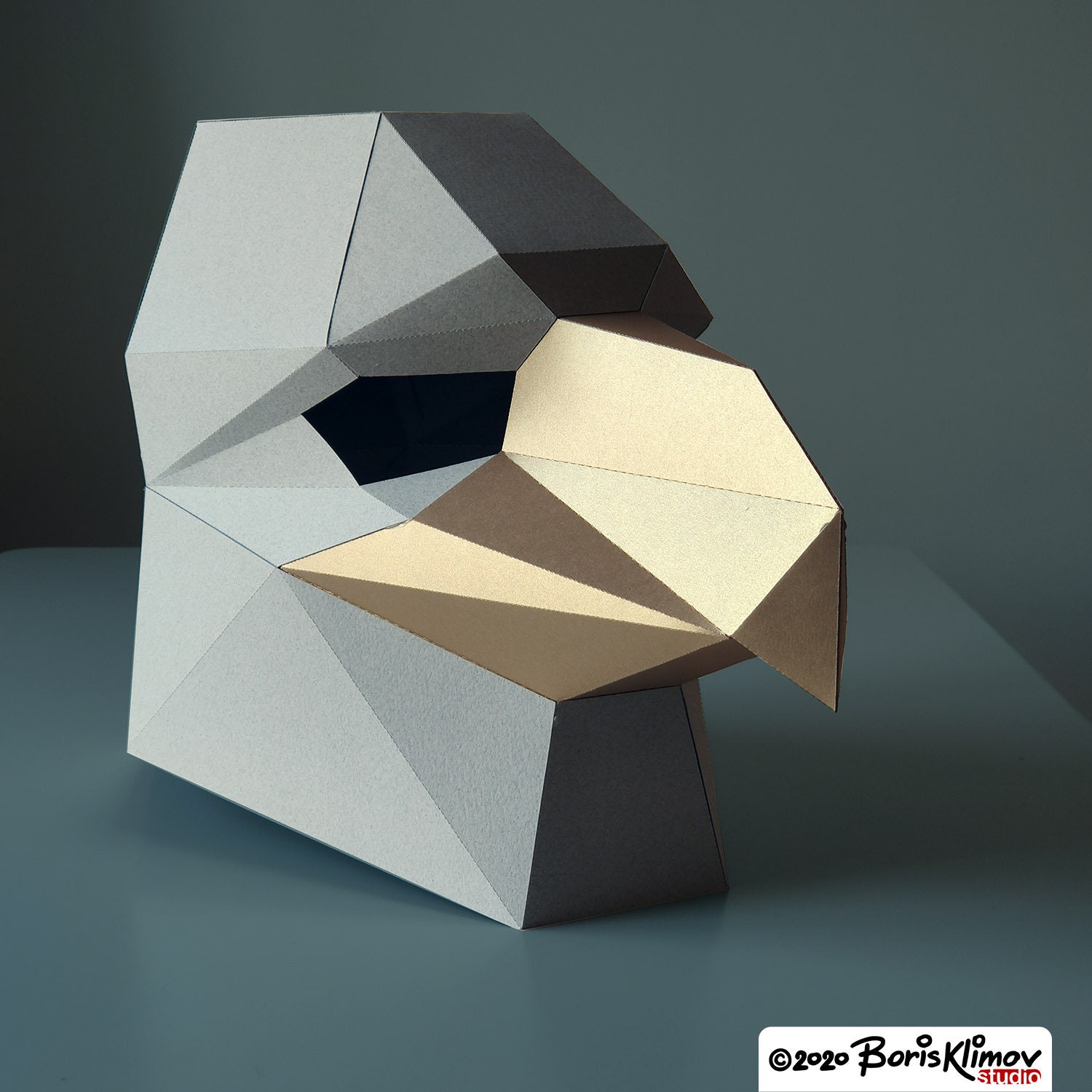 Eagle Berkut Simple DIY 3d Paper Head Mask Pattern Digital - Etsy Australia