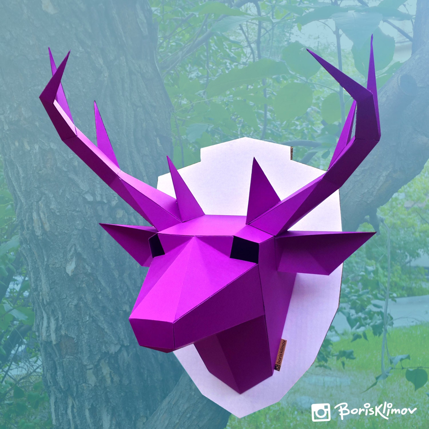 Paper DIY Lowpoly Deer NEW Added a Set of Christmas - Etsy