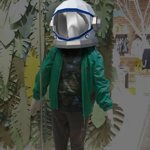 Astronaut Helmet DIY 3d Paper Head Mask Pattern, Digital Layout - Etsy