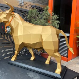 DIY Metal Bull Welding Project: CNC Cutting Digital Plan (pdf & Dxf) - Etsy