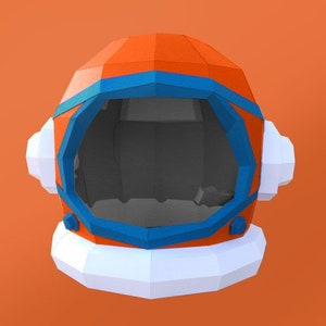 Astronaut Helmet DIY 3d Paper Head Mask Pattern, Digital Layout - Etsy