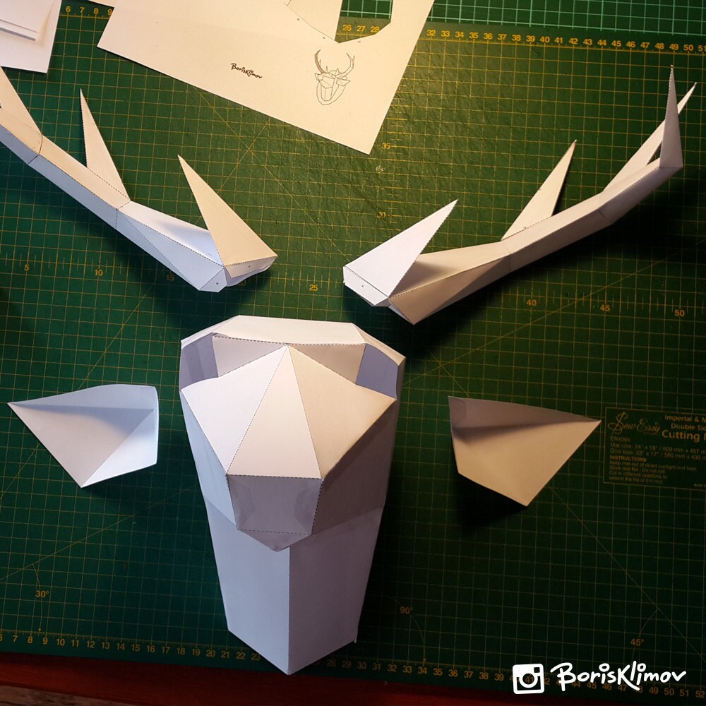 Paper DIY Lowpoly Deer NEW Added a Set of Christmas - Etsy Canada