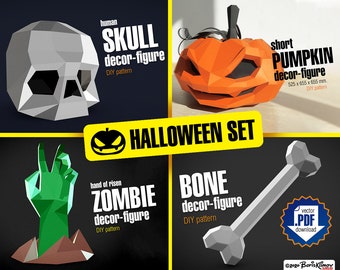 Zombie Hand Halloween Paper Decoration DIY Papercraft | Etsy