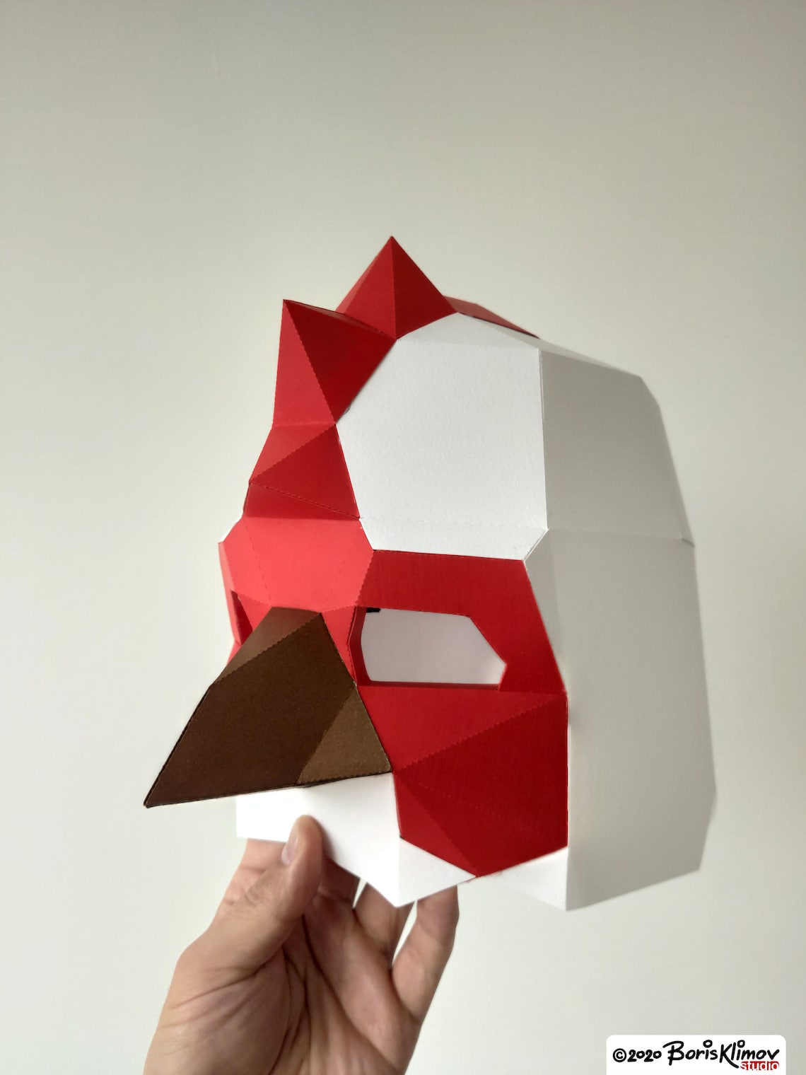 Hen DIY 3d Paper Head Mask Pattern Digital Layout PDF A4 - Etsy