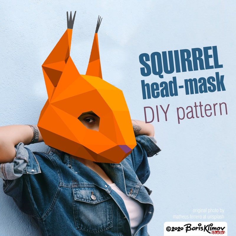 Squirrel Mask - Etsy