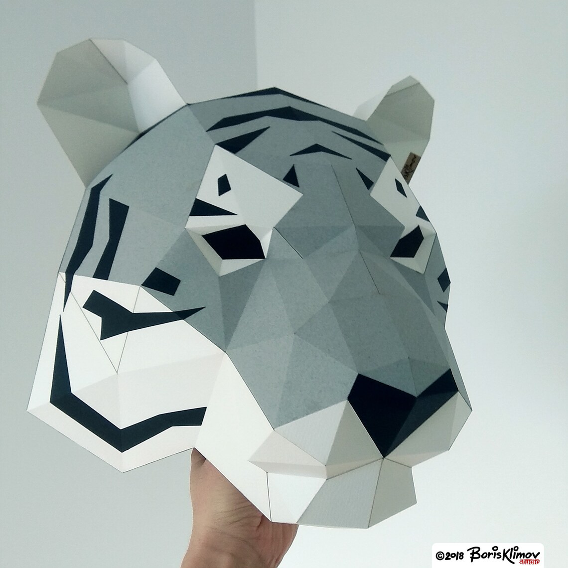TIGER 3d Head Mask DIY Layout Digital Pattern for - Etsy