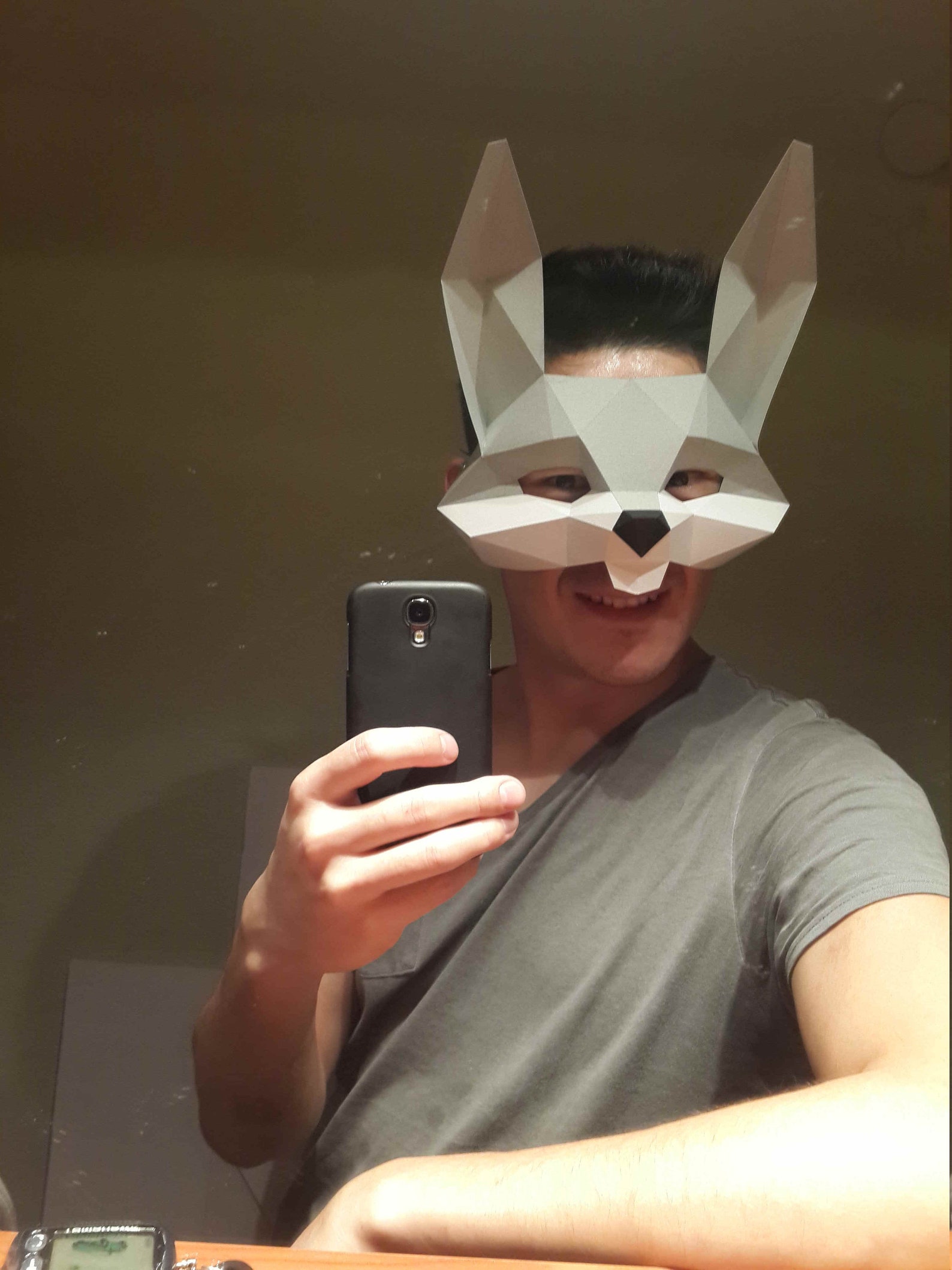 Rabbit DIY 3d Paper Face Mask Pattern Digital Layout - Etsy