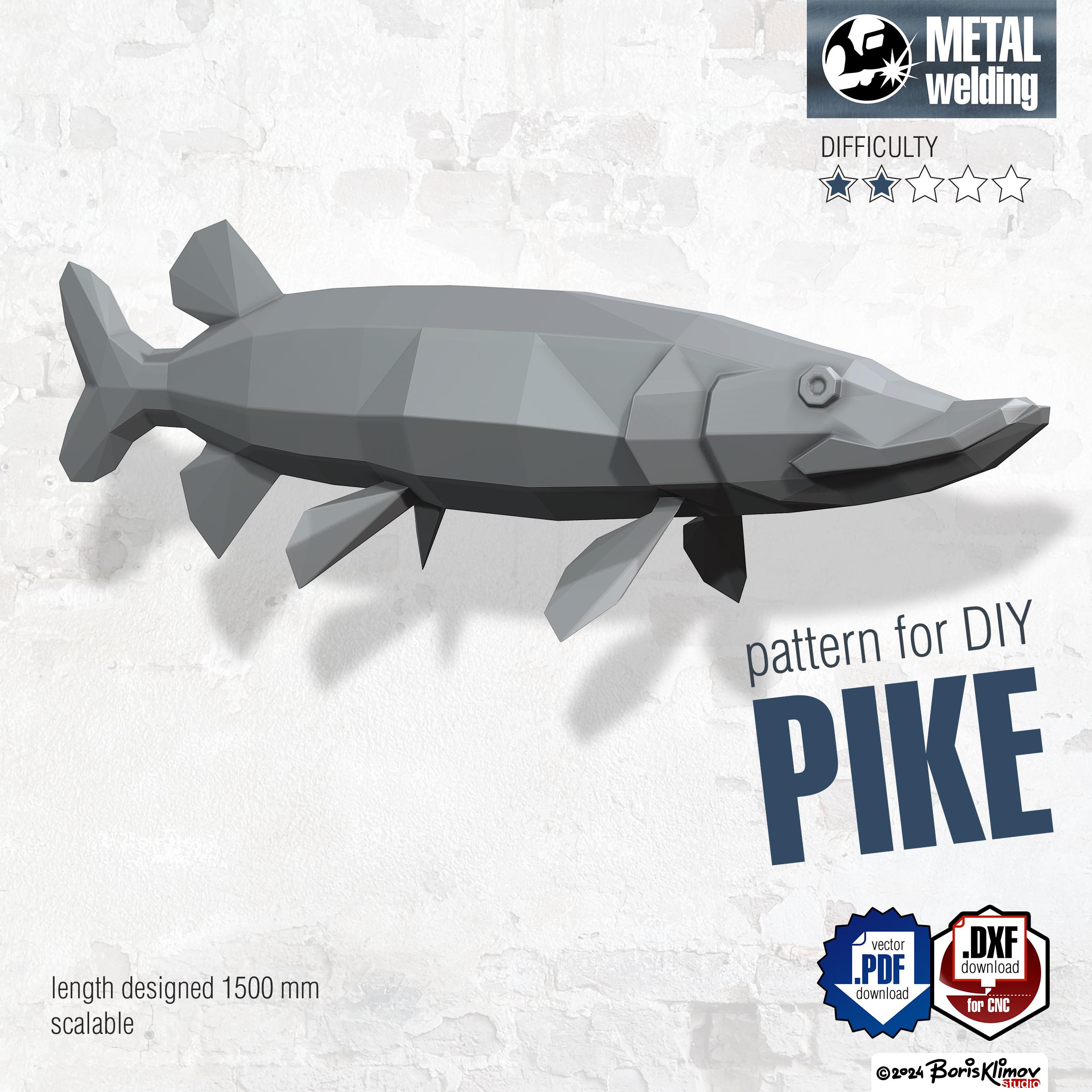 DIY Metal Pike Sculpture: Welding Digital Plan (.PDF, .DXF) - Etsy