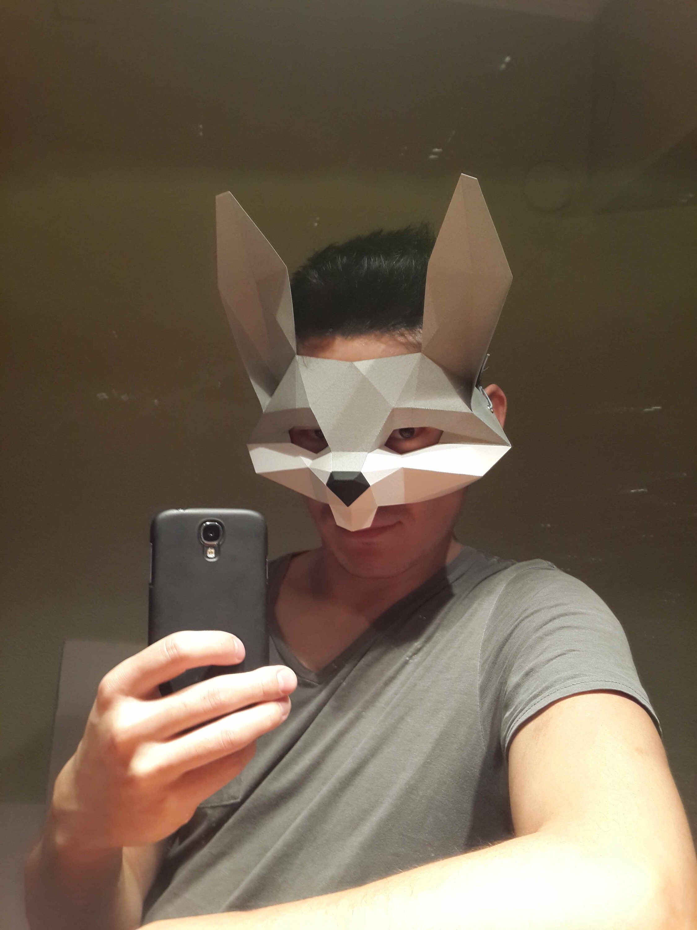 Rabbit DIY 3d Paper Face Mask Pattern Digital Layout - Etsy