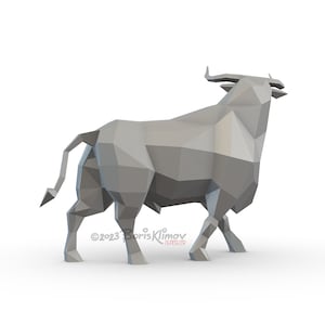 DIY Metal Bull Welding Project: CNC Cutting Digital Plan (pdf & Dxf) - Etsy