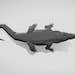 Crocodile, Alligator, DIY PAPERCRAFT Low Poly 3d Model, Using This ...