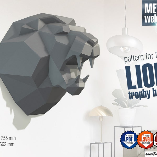 Low Poly Metal Dxf Files - Etsy