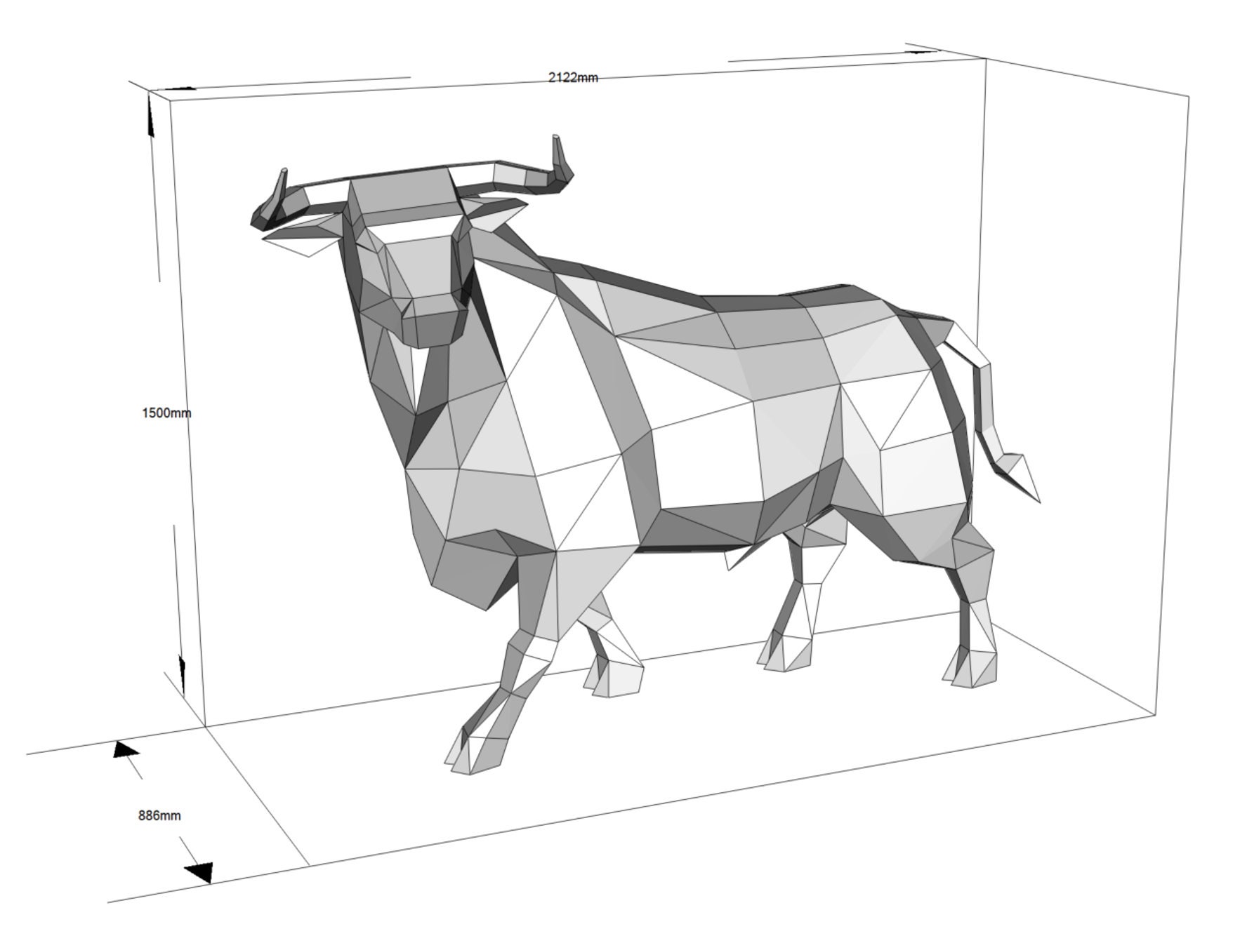 DIY Metal Bull Welding Project: CNC Cutting Digital Plan (pdf & Dxf) - Etsy