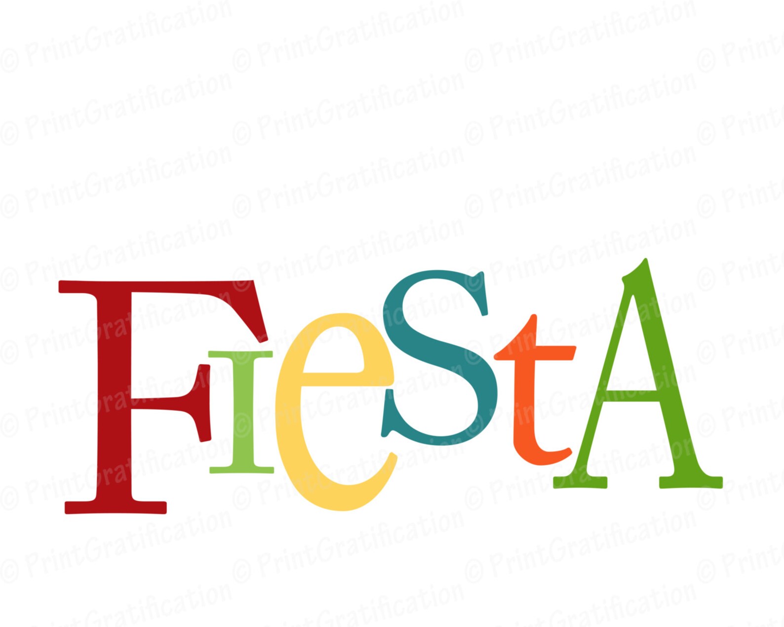 Palabra arte Fiesta 16 x 20/8 x 10 y 11 x 14 / obtener un blanco y ...