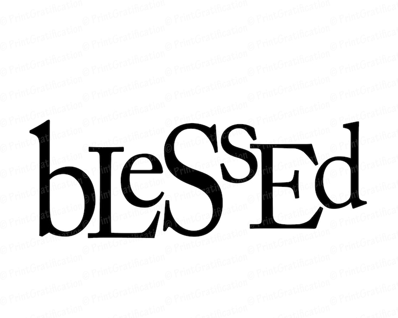 Word Art Blessed 16x20/8x10 and 11x14/ Get a Black and White and a ...