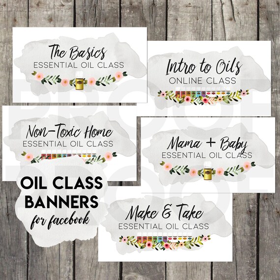 Essential Oil Online Class Banners Oil Banners Essential Oil | Etsy