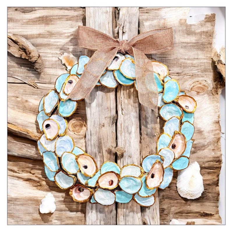 Oyster Shell Wreath - Etsy