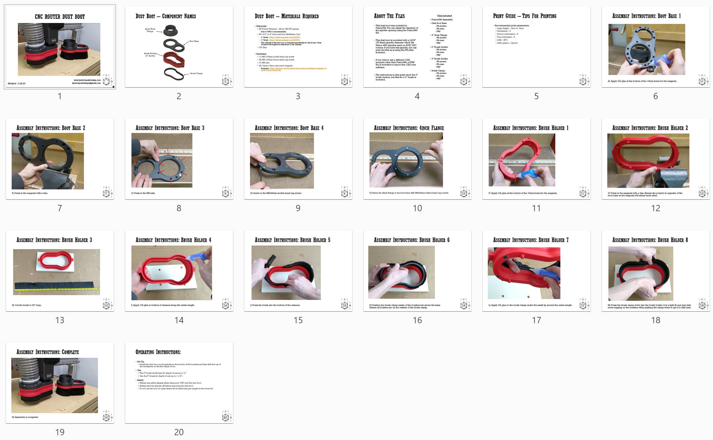 Universal CNC Dust Boot (3D File) - Etsy