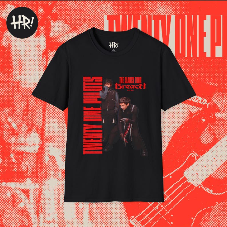 Twenty One Pilots T-shirt for Breach Tour 2025 | Unisex Graphic Shirt ...