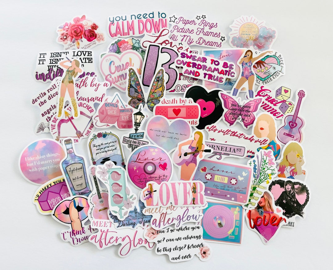 50 Taylor Swift Stickers 50 Swiftie Stickers Taylor Swift Concert Eras ...